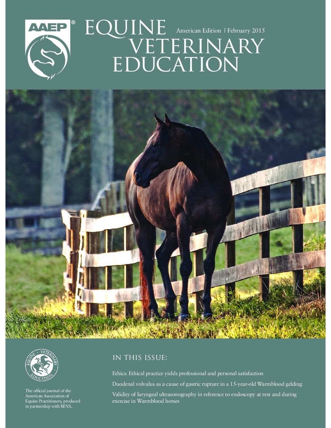 Equine Veterinary Education: February 2015 – AAEP
