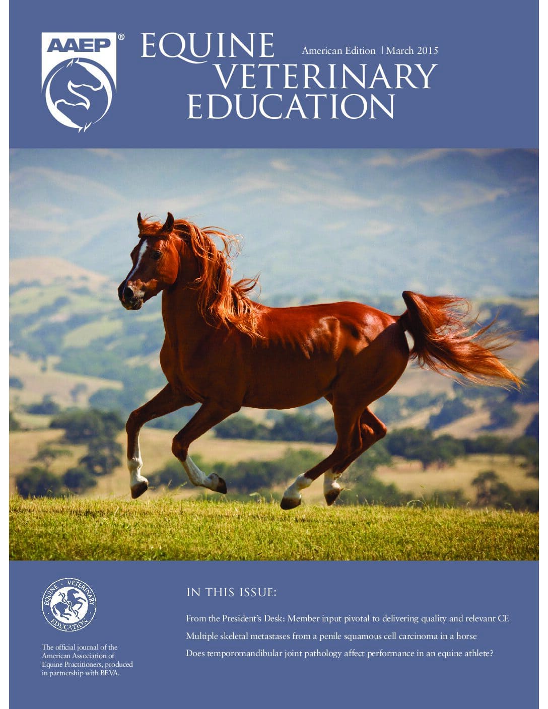 Equine Veterinary Education: March 2015 – AAEP