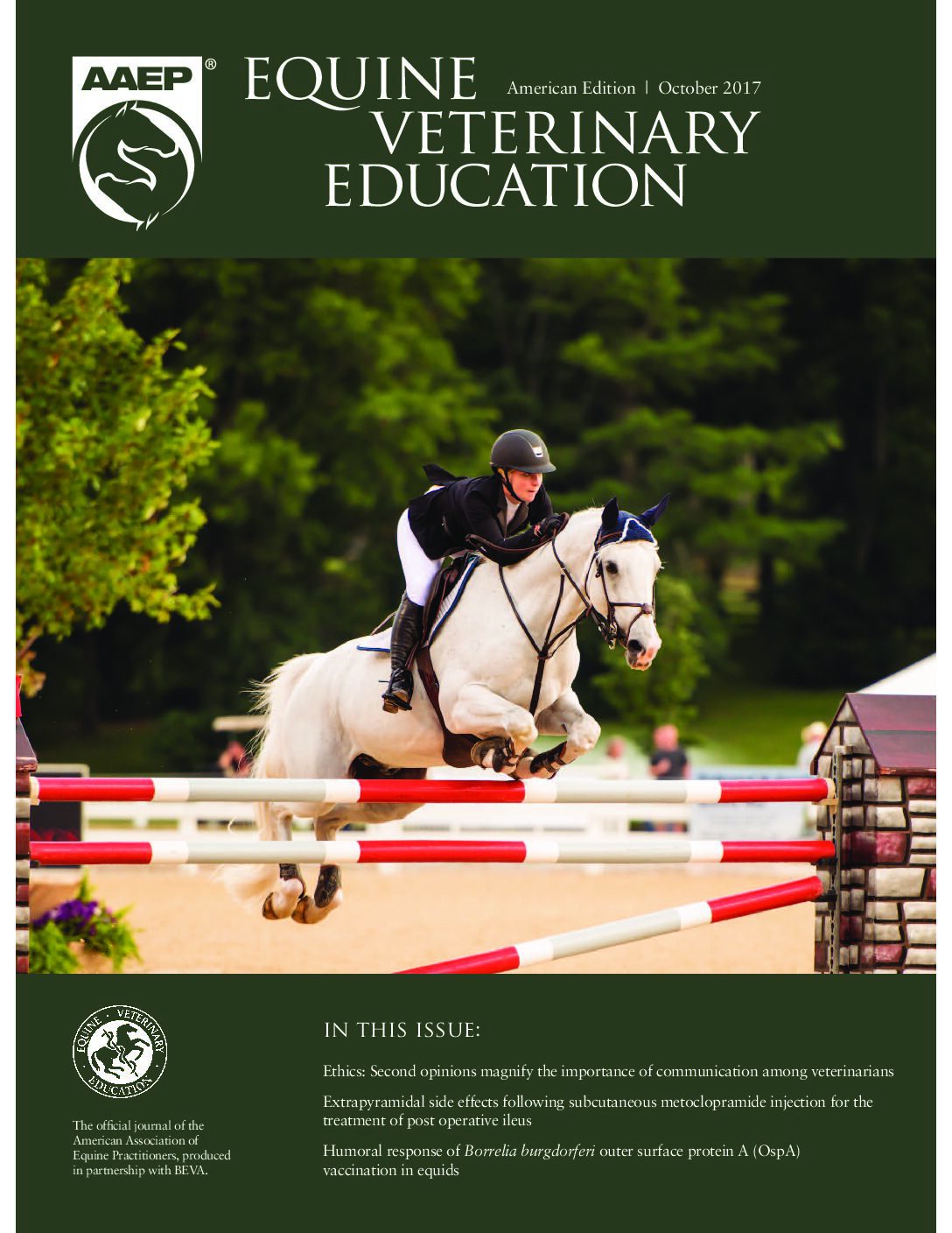 Equine Veterinary Education: October 2017 – AAEP